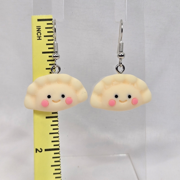 Erins Lovely Creations | Jewelry | Charming Cream Dumpling Earrings ...